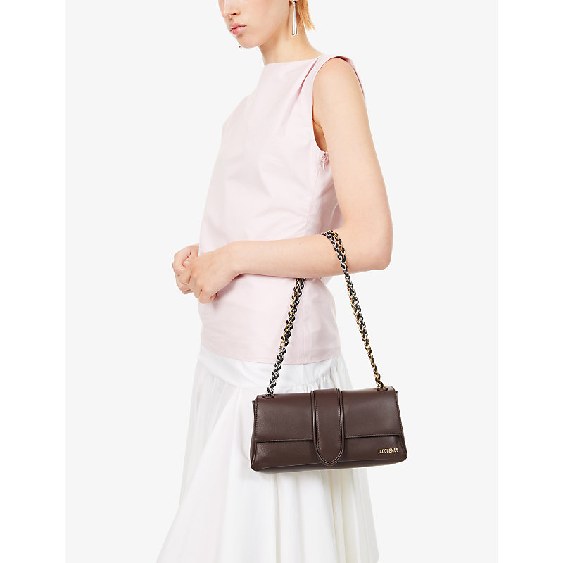 JACQUEMUS Jacquemus Bambino Chain Leather Shoulder Bag